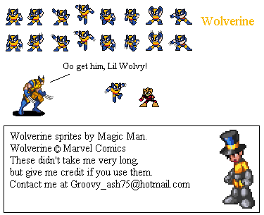 The Sprite Cemetery: Eight Bit Wolverine by Magic Man/Groovy Ash.